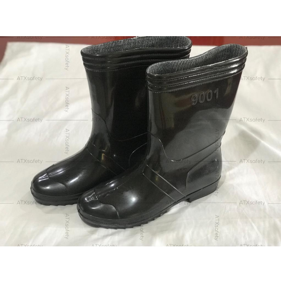 ATX Black Jeep Rubber Boots PVC Rain Flood Waterproof Project Work ...