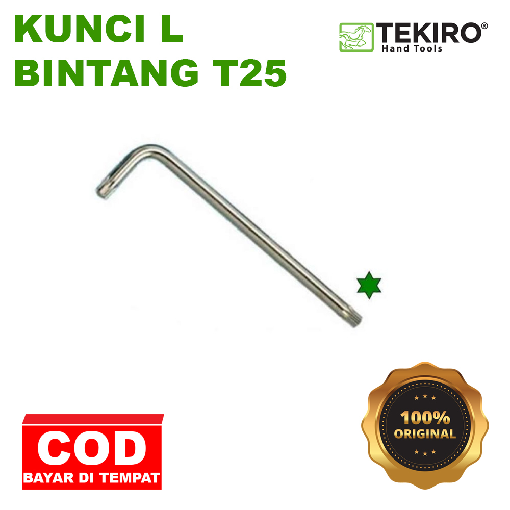 Tekiro Original L Bintang T25 Key / Torx Key T25 | Shopee Philippines