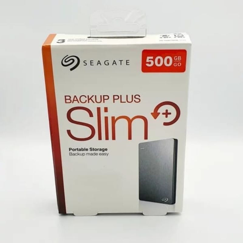 Seagate 500GB external Hard Disk - external HDD BACKUP Plus Slim ...