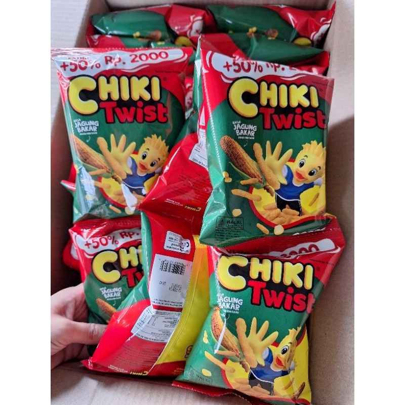 Chiki Twist Grilled Corn Flavor (1 pack contains 10 pcs) | Shopee ...