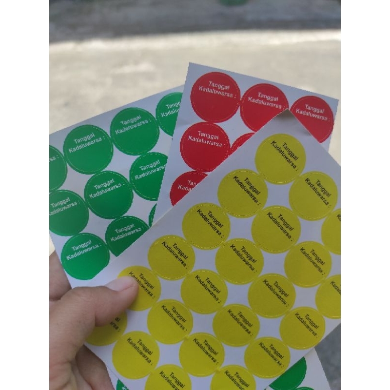 Expiry date label sticker / expiry date of medicine 2x2 cm | Shopee ...