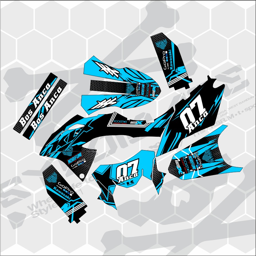 Decal/sticker CRF 150L/D'tracker/ WR155/Gordon//KLX BF full body Etc ...