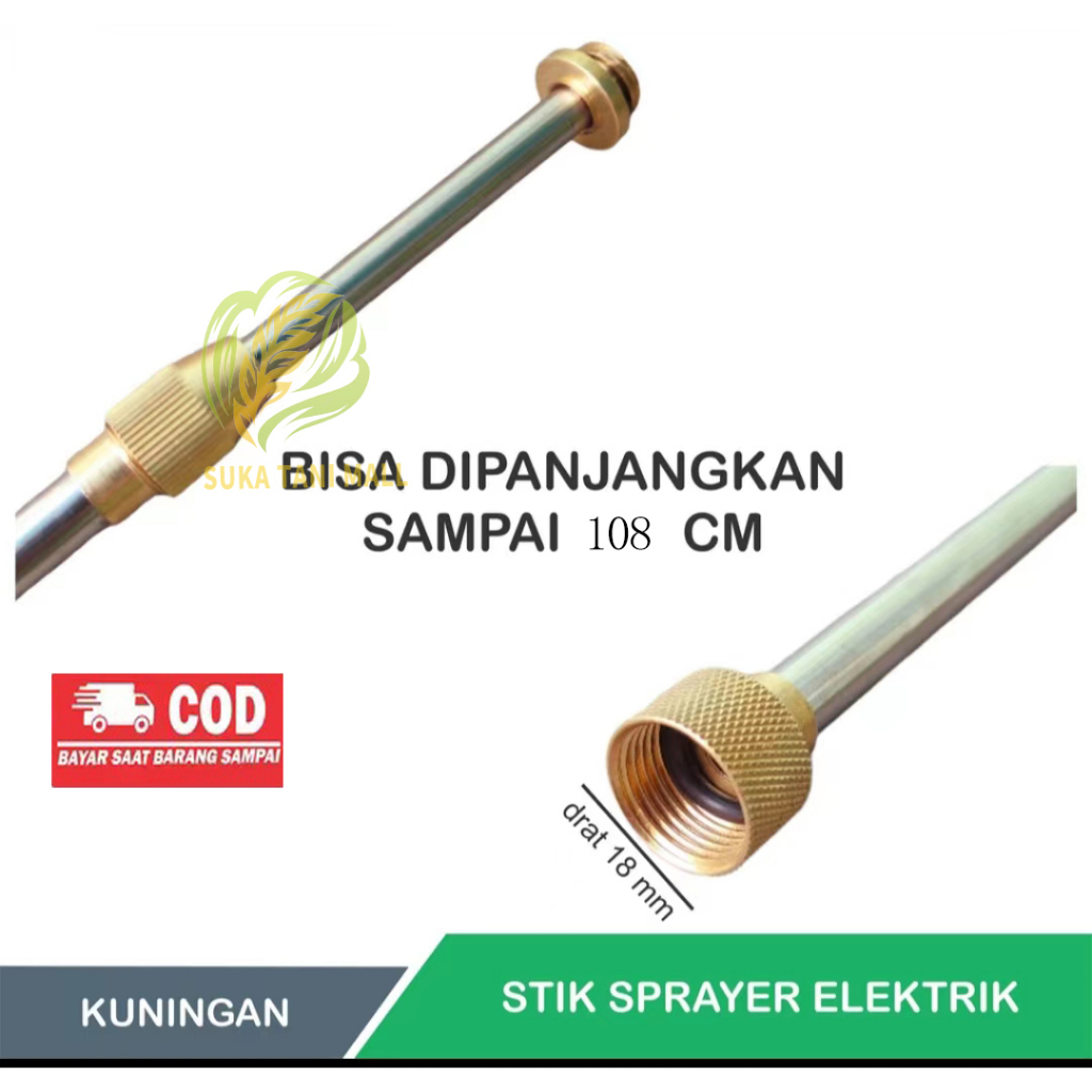 Straight Brass Stick Electric / Manual Sprayer Stainless Steel Brass ...