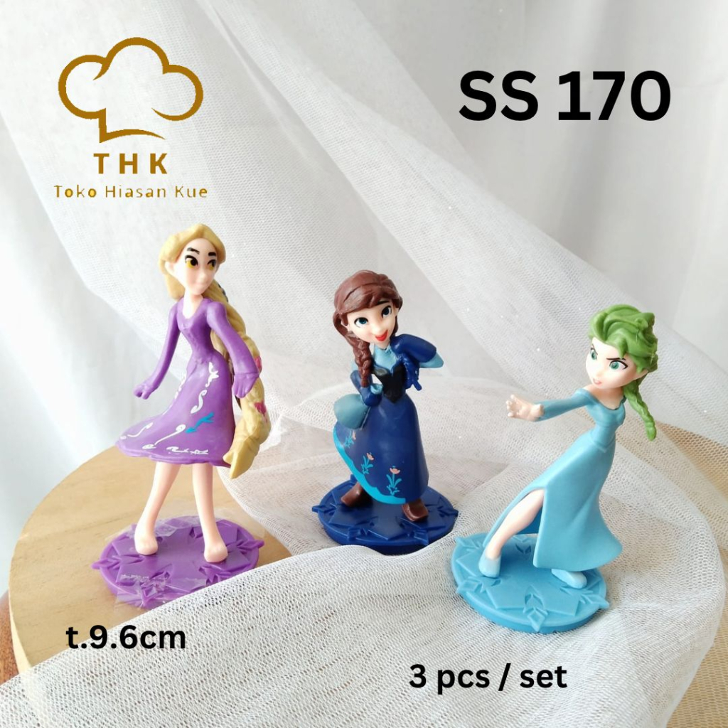 SS170 - Frozen Ana Elsa Rapunzel Display Doll Cake Topper Cake ...