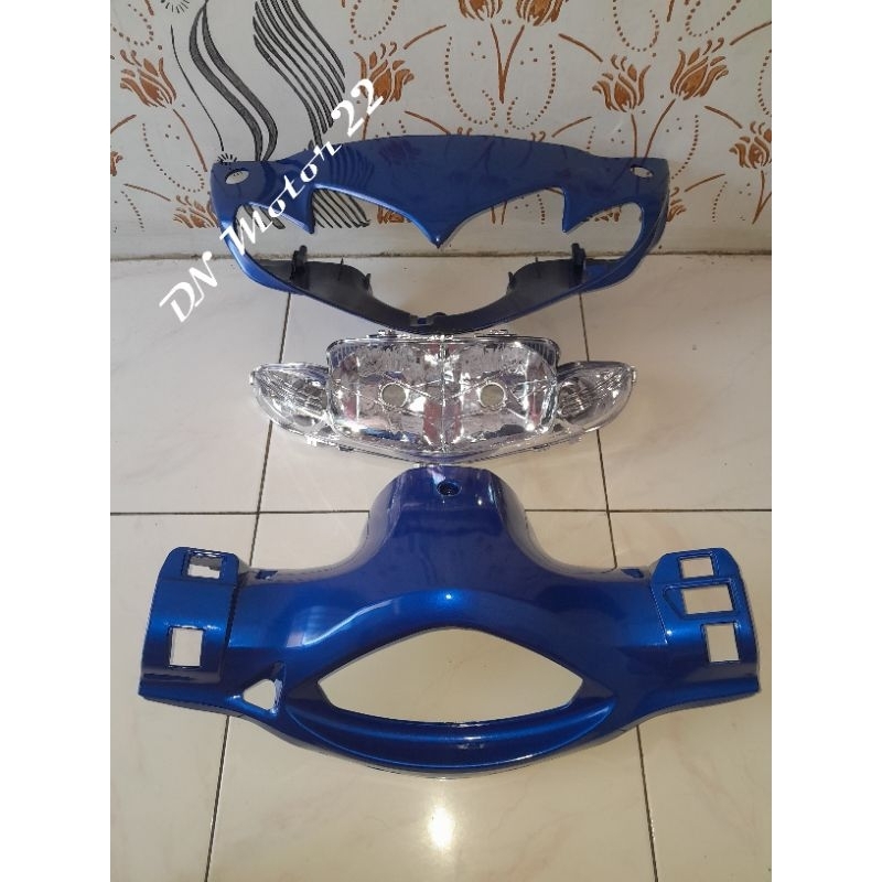 SHOGUN BLUE - front and rear headrest and shogun 125 R / shogun 125 ...