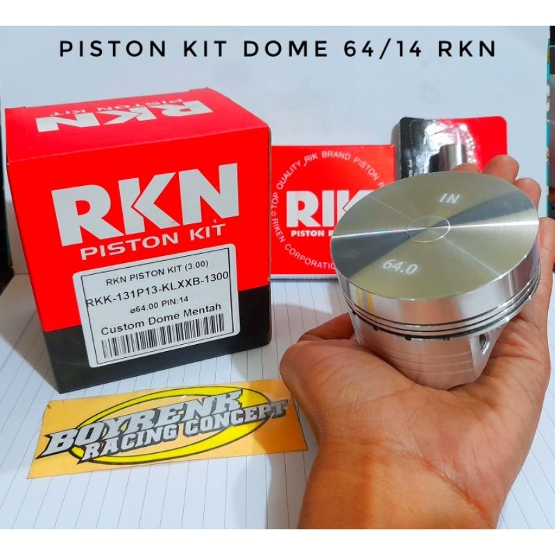 Piston KIT KLX XB DIAMETER 61/62/63/64/65 PIN 14 RKN-BOYRENK | Shopee ...