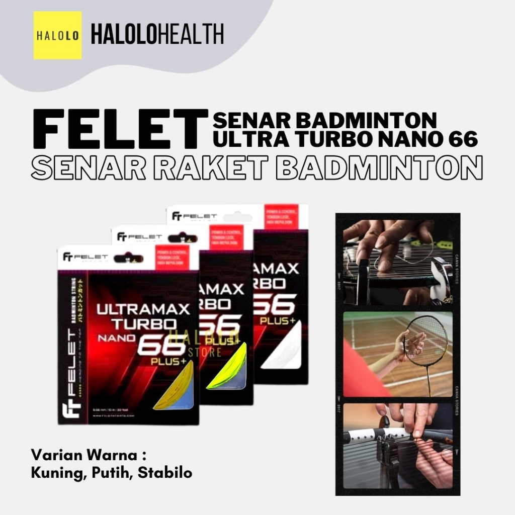 Felet Ultramax Turbo Nano Badminton Racket String 66 Badminton String ...