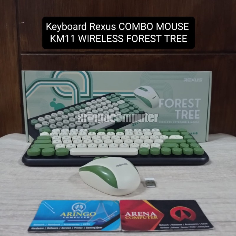 Rexus COMBO MOUSE KM11 WIRELESS FOREST TREE Keyboard | Shopee Philippines