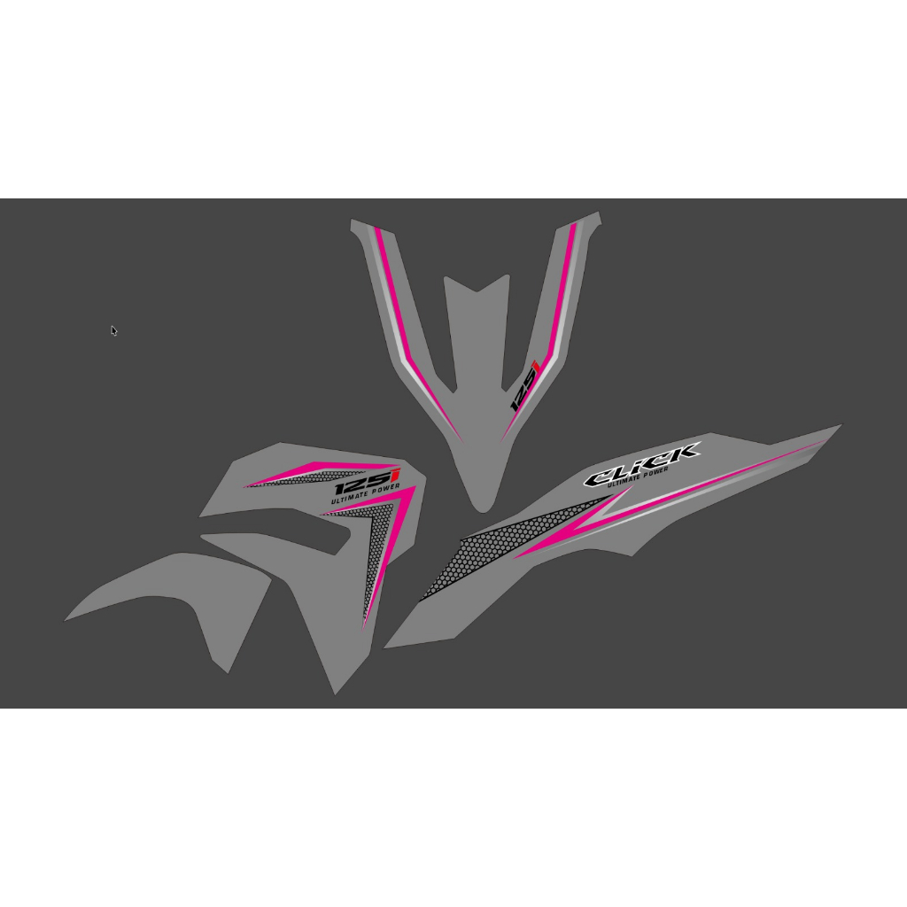 Striping VARIO 125 2023 GEN 2 Transparent PINK (Unit) | Shopee Philippines