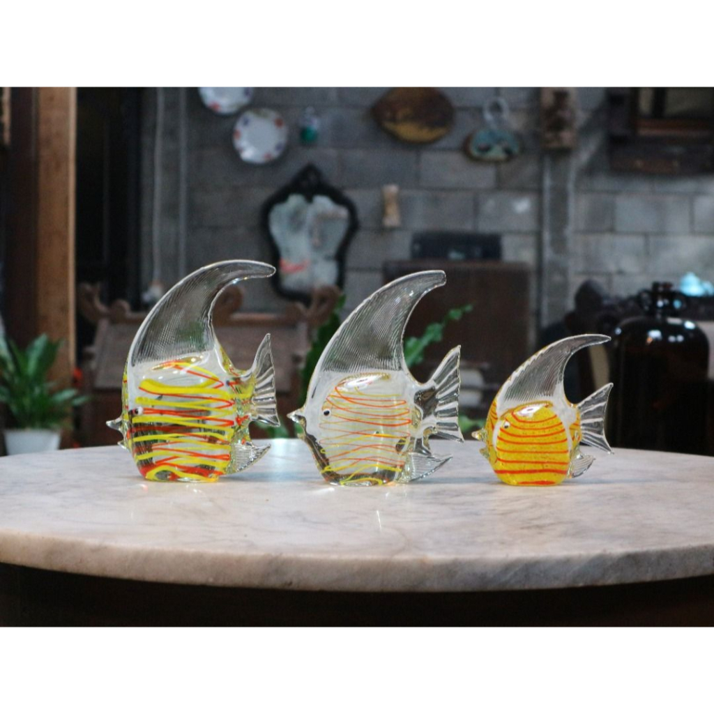 Glass Display/Miniature Decorative Fish Display/Glass Fish Display ...