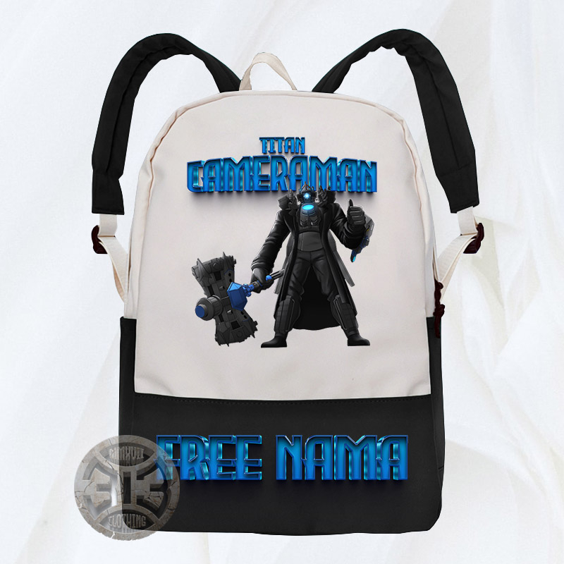 Titan Camera Man 3D Children's Bag Free Name Backpack School Bag ...