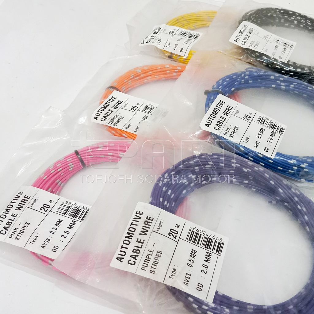 Awg22 CABEL AWG22 AUTOMOTIVE CABLE WIRE 22AWG HIGH QUALITY PER ROLL (20 ...