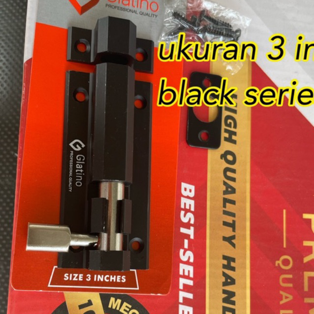 2 INCH 3 INCH JUMBO THICK BLACK DOOR LOCK 2 INCH BLACK DOOR 2 INCBolt 2 ...