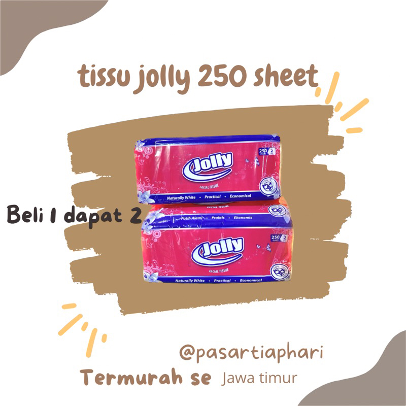 Jolly Tissue 250 Sheets | Shopee Philippines