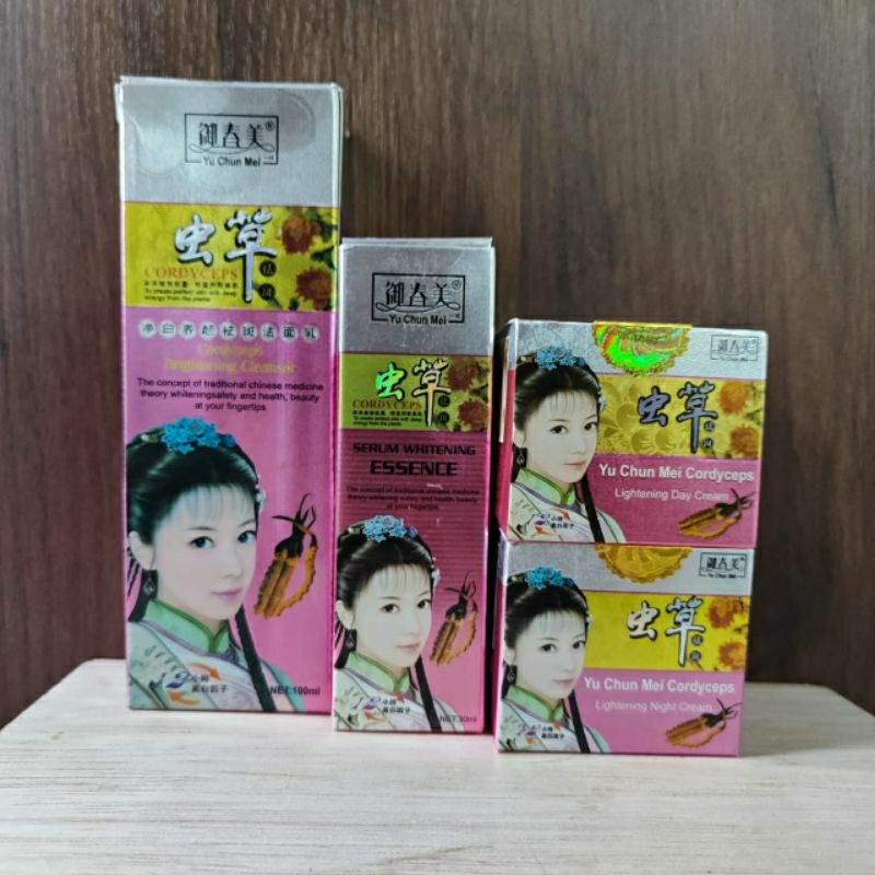 Skincare YU CHUN MEI CORDYCEP BPOM 4IN1 Retail And Complete | Shopee ...