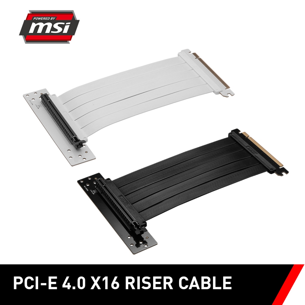 MSI PCI-E 4.0 X16 RISER CABLE 180mm | Shopee Philippines