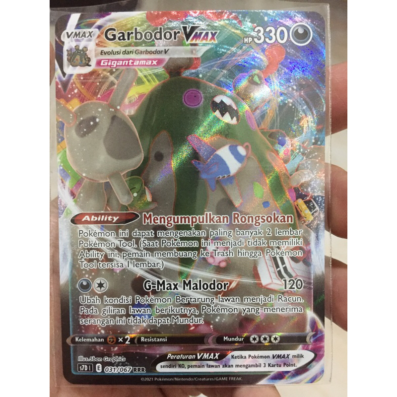 POKEMON GARBODOR VMAX RRR INDONESIAN HOLO CARD | Shopee Philippines