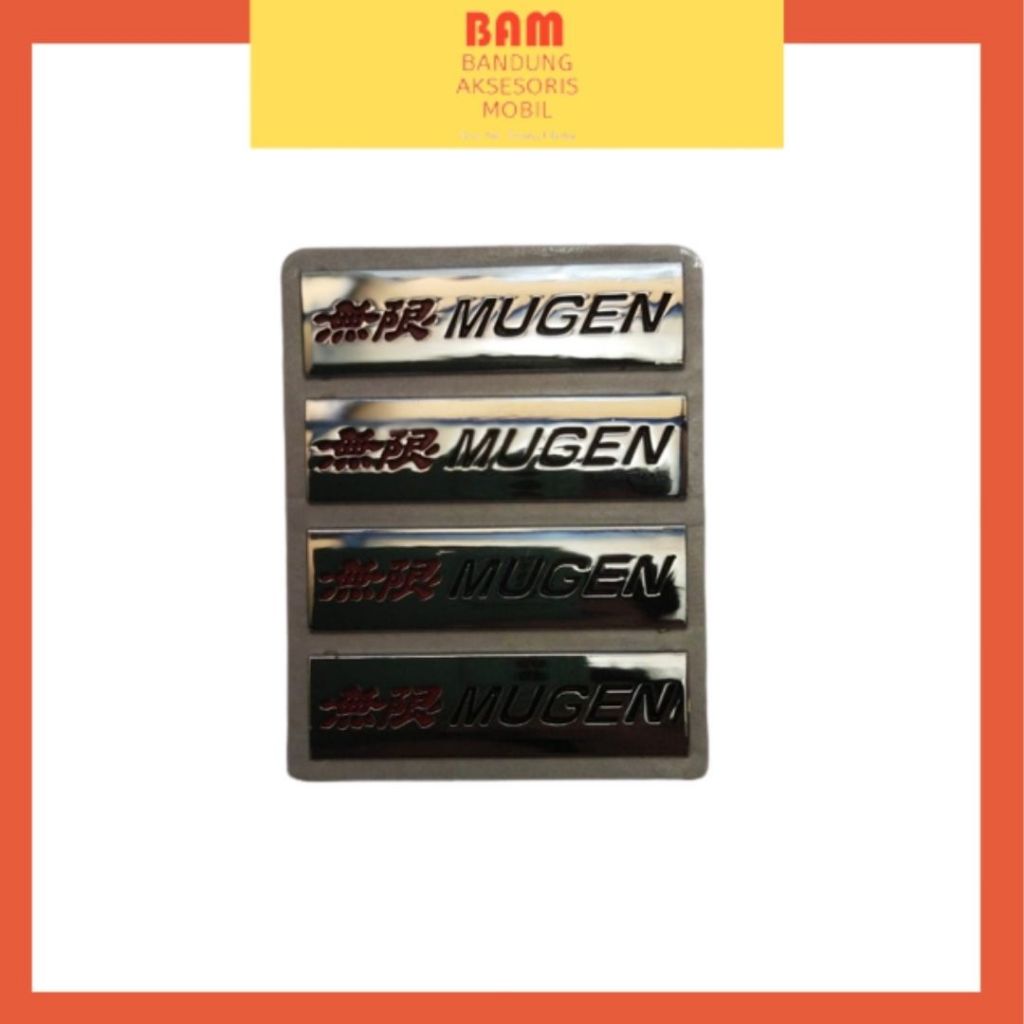 Mugen Emblem Set Of 4pcs | Shopee Philippines