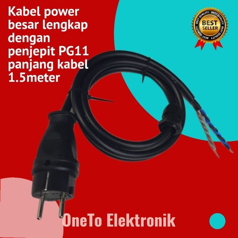 AEBDG AC power cable built up 2x2.5mm / stump cable / complete female ...