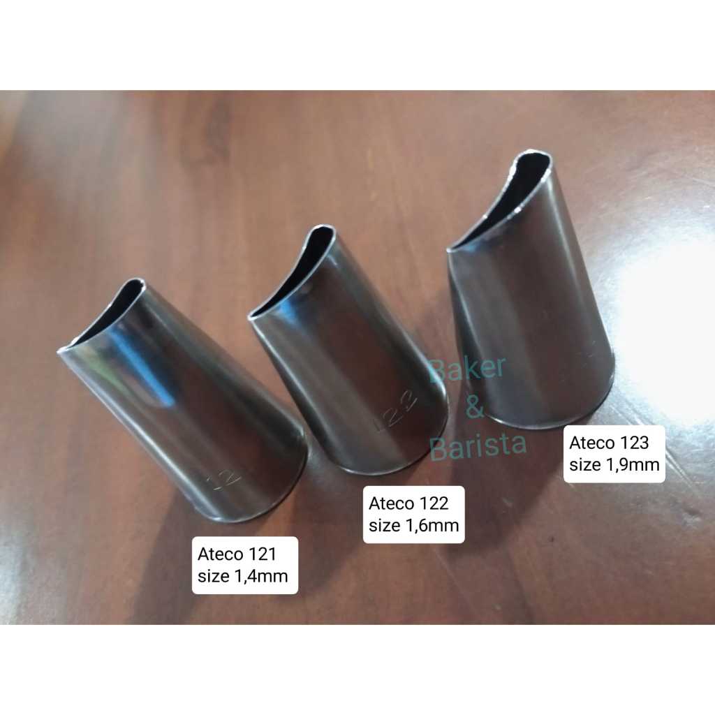 Ateco Decorating Tips Ateco 121 / Ateco 122 / Ateco 123 / Ateco syringe ...