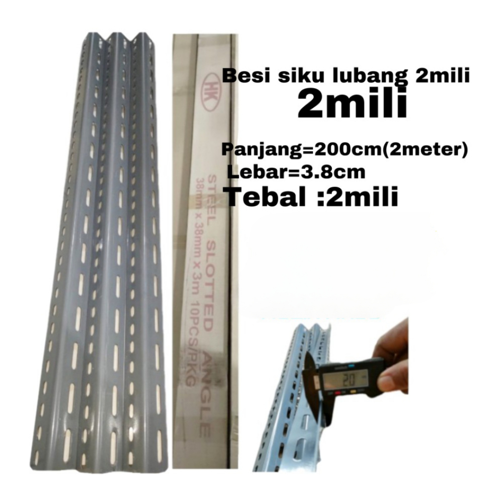 SIKU 2mm hole angle iron measuring 200cm (2 meters) | Shopee Philippines