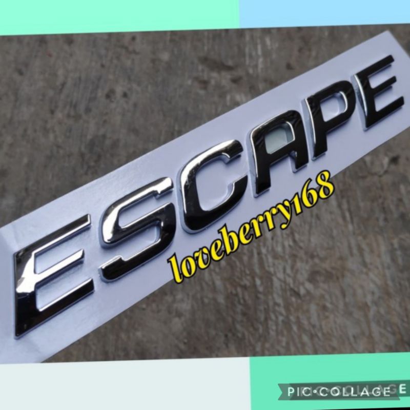 Ford ESCAPE emblem, size according to the original for the rear or side ...