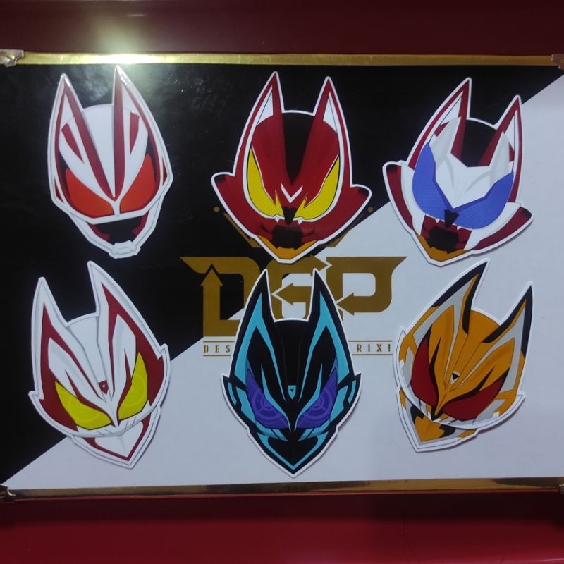 [READY] Sticker Kamen Rider Geats Helmet Form Tokusatsu Mask Rider ...