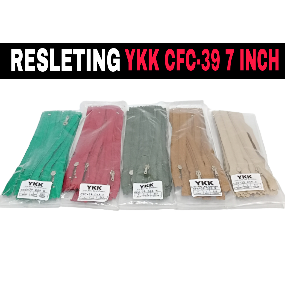 YKK cfc-39 7 Inch Zipper Iron Head PERLUSIN | Shopee Philippines