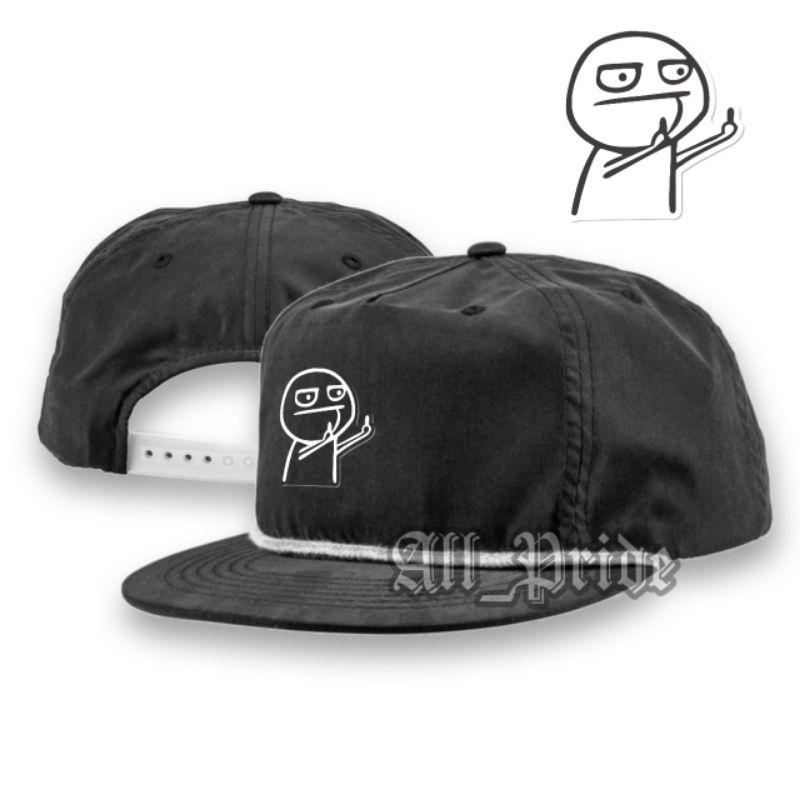 Snapback Classic MEME COMIC Hat/ Oldskool Casual Vintage Rope Hat ...