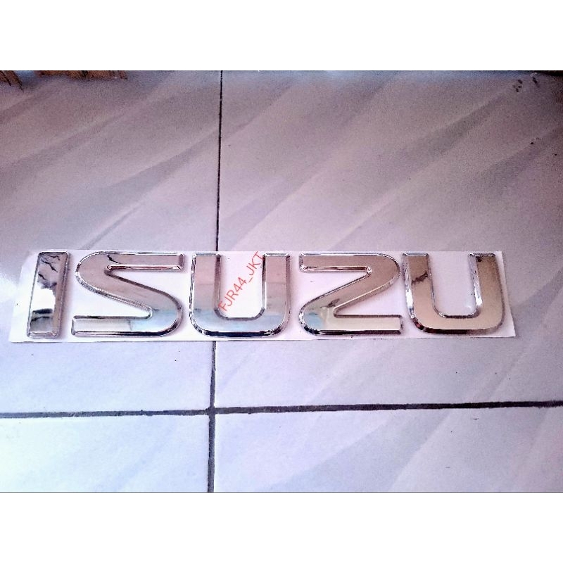 Isuzu truck elf front cabin logo emblem / Isuzu Elf chrome emblem logo ...