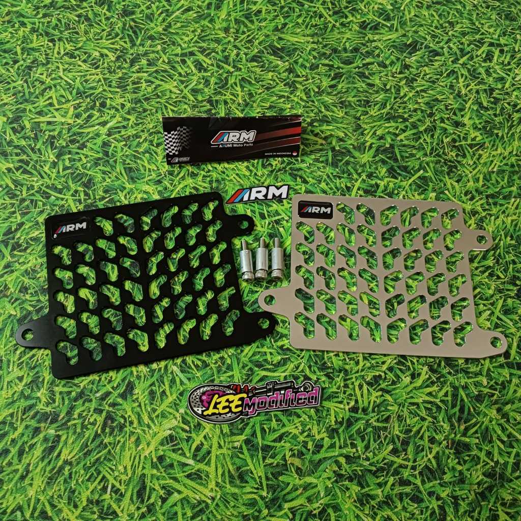 FULL CNC ARM PATTERN RADIATOR COVER HONDA VARIO PCX ADV 125 & 150 ARUMI ...