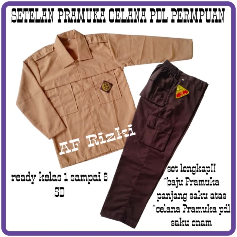 Girl Scout Uniform Set PDL Pants Top Pocket Shirt | Shopee Philippines