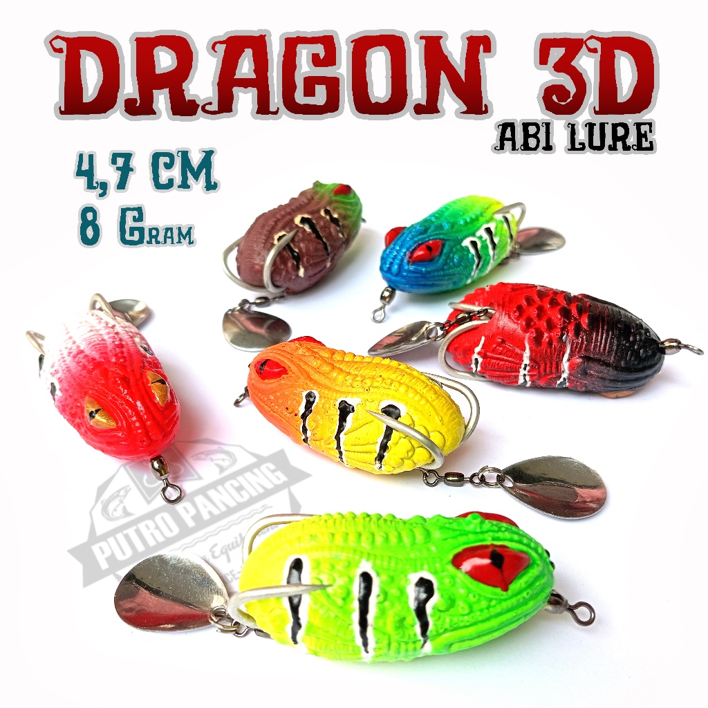 Lure DRAGON 3D BLADE Abi Lure Soft Frog softfrog | Shopee Philippines