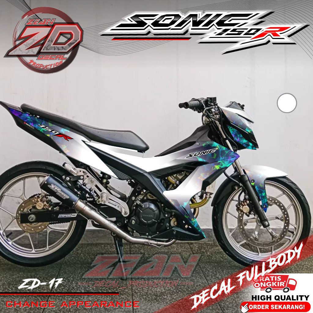 LATEST Decal Sticker Honda Sonic 150R New Full body - Modified Skotlet ...