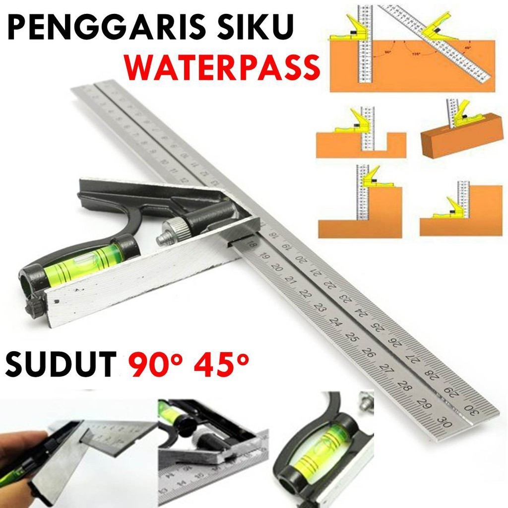 SIKU New Ruler Elbow Ruler Multifunction Pasekon Ruler Measuring Tool ...
