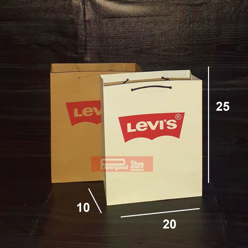 Levis small Paper bag 20x25x10 | Shopee Philippines