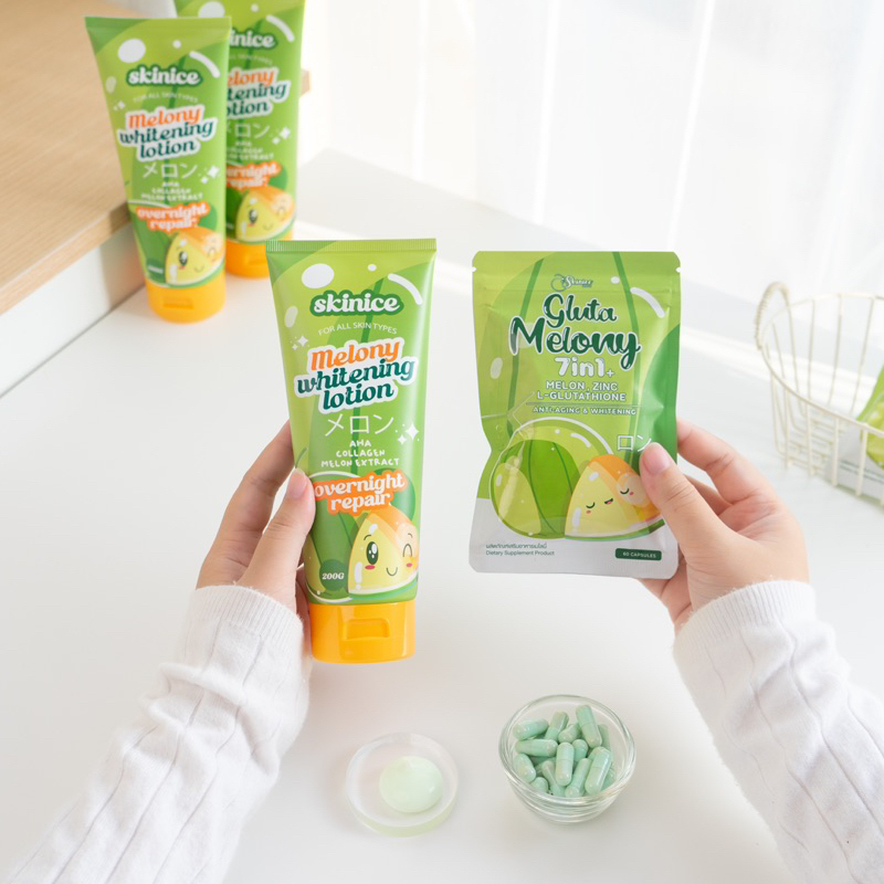 Melony Whitening Lotion Overnight Radiance Repair by SKINICE ORIGINAL ...