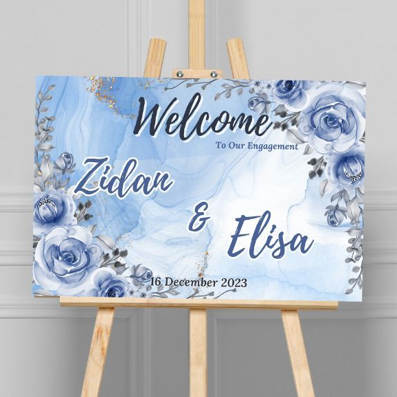 Partyplannerkuu Printing Welcome Sign Background Resin Simple Wedding ...