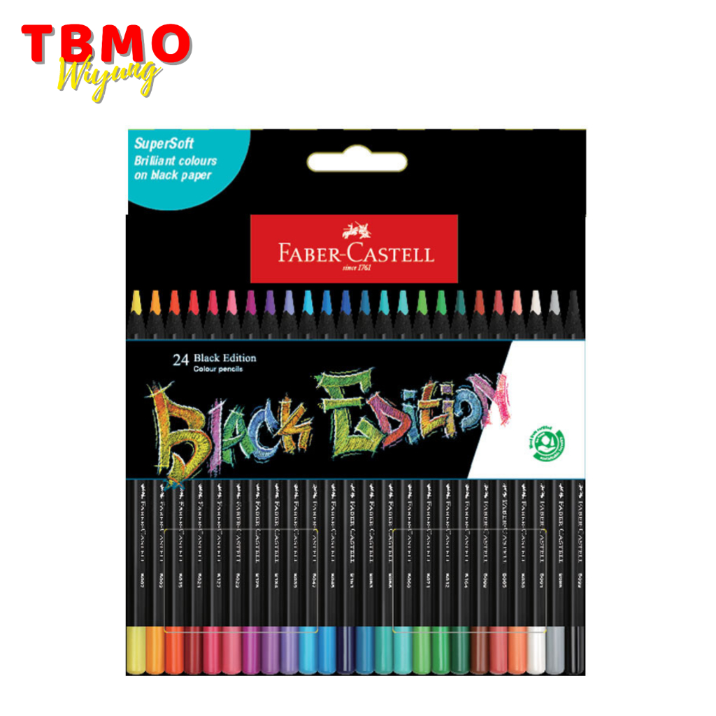 Faber Castell Black Edition Colored Pencils 24 Colors 116424 | Shopee ...