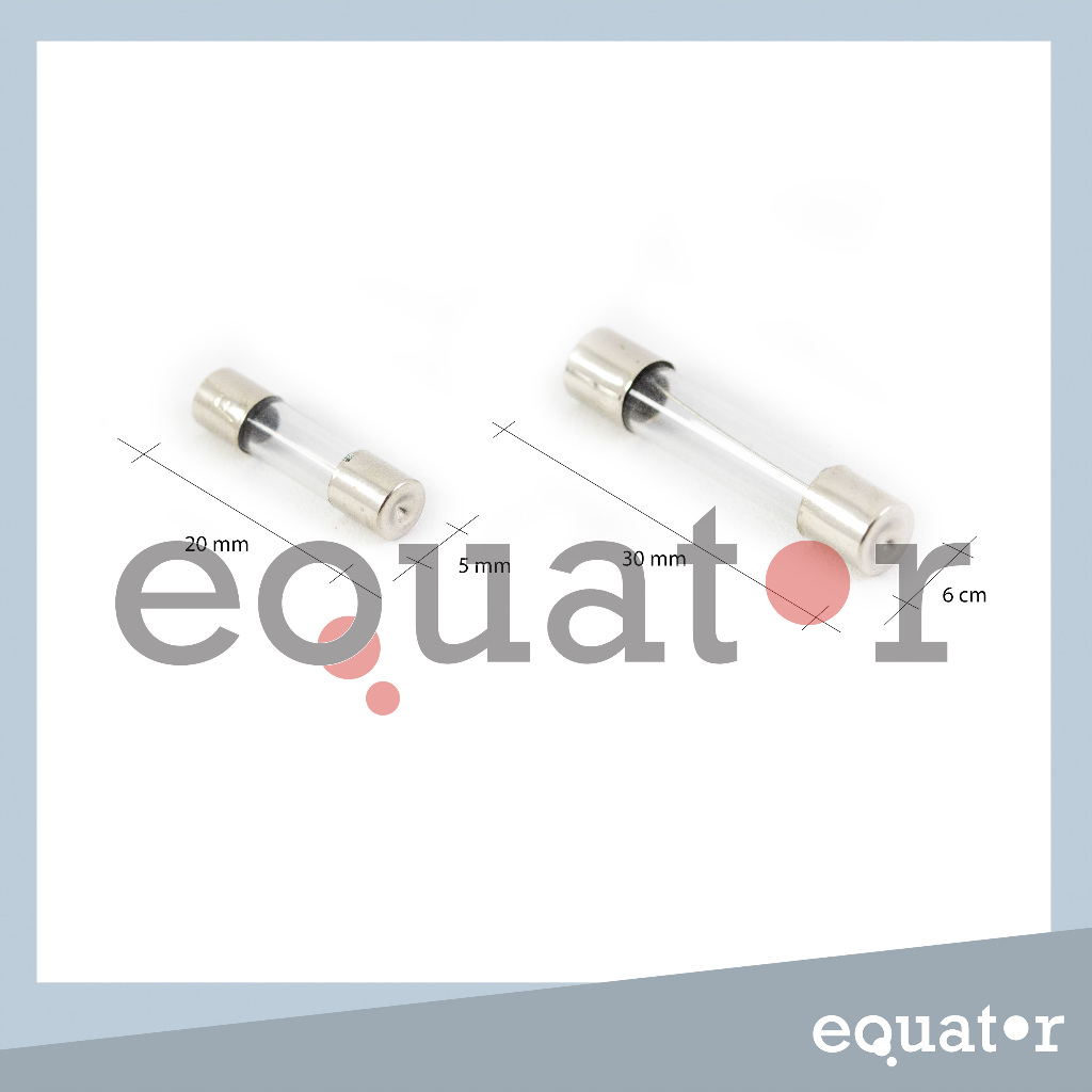 Fuse / Large Glass Fuse (size 6 x 30 mm) 1 pax contains 100 pcs ...