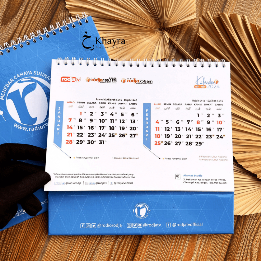 Ready] RODJA 2024 Desk Calendar/HIJRIYAH Calendar/SUNNAH Fasting ...