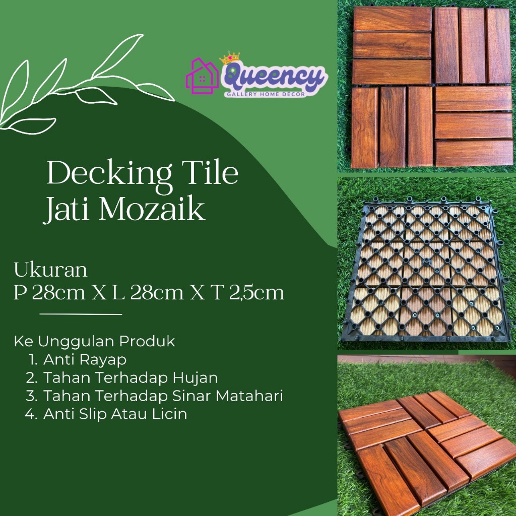 KAYU Wooden floor - Teak wood decking tile - teak decking tile ...