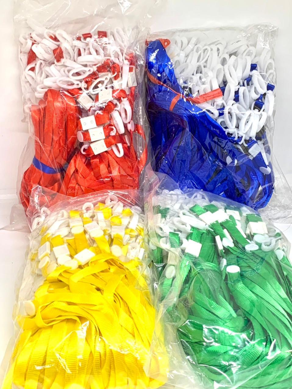 GANTUNGAN Id Card Hanger / ID Card Rope / Spring Combo Plastic Nylon ...