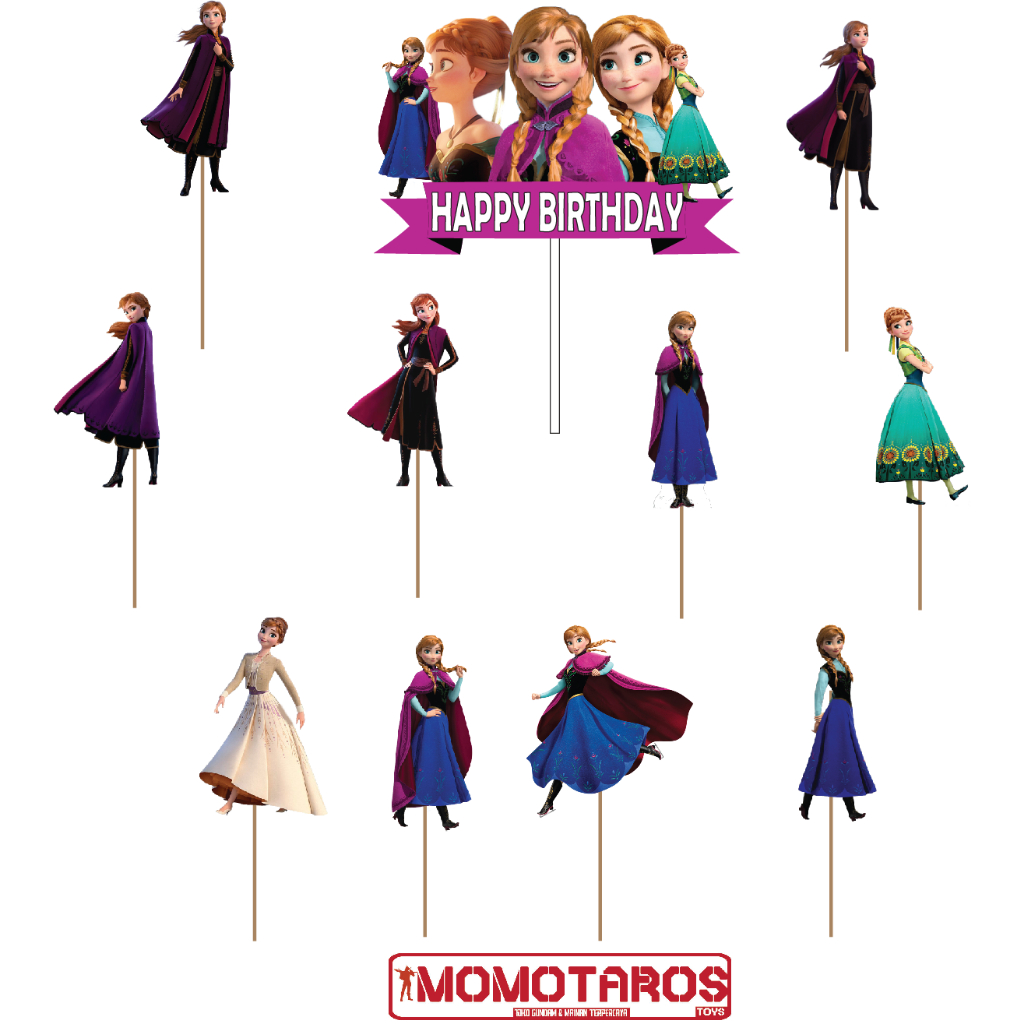 Anna solo Frozen cake Topper contains 11 pcs | Shopee Philippines