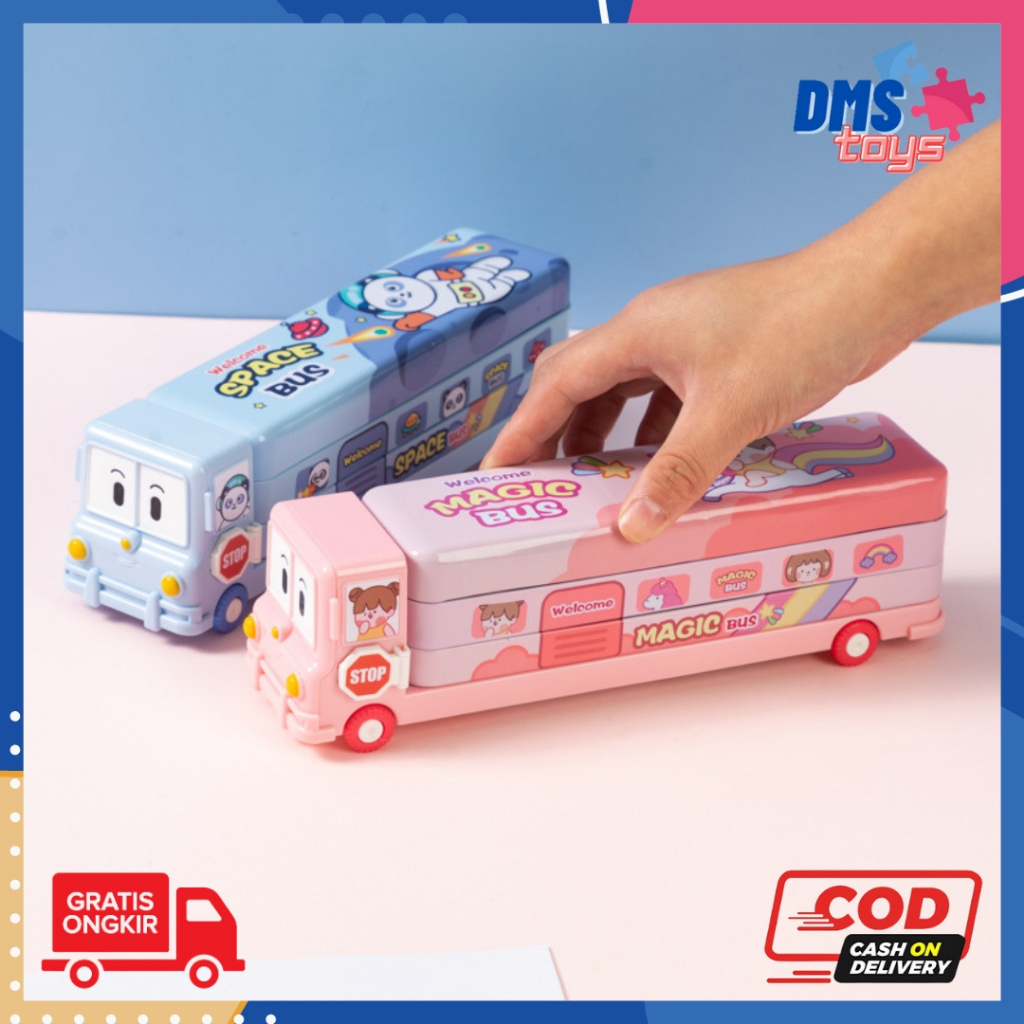 Tayo Bus Pencil Holder Tins Cute Character Stacking Set DMS.Toys ...