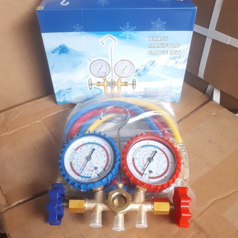 Imprt Testing double manifold 250 psi / 500 psi car ac pressure check ...