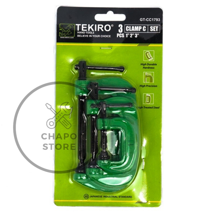 Tekiro clamp clamp c set 1 2 3" inch | Shopee Philippines