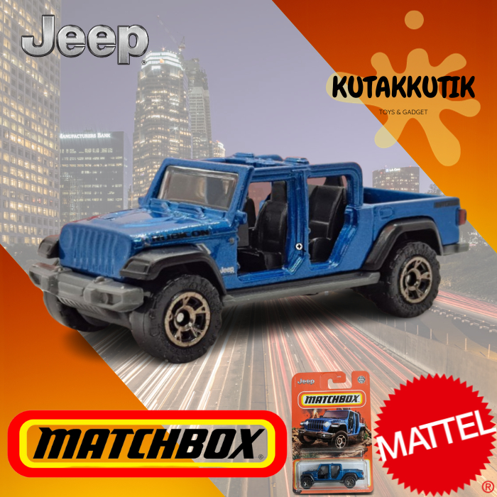 Matchbox Jeep Pickup 20 Jeep Gladiator Rubicon Dark Blue | Shopee ...