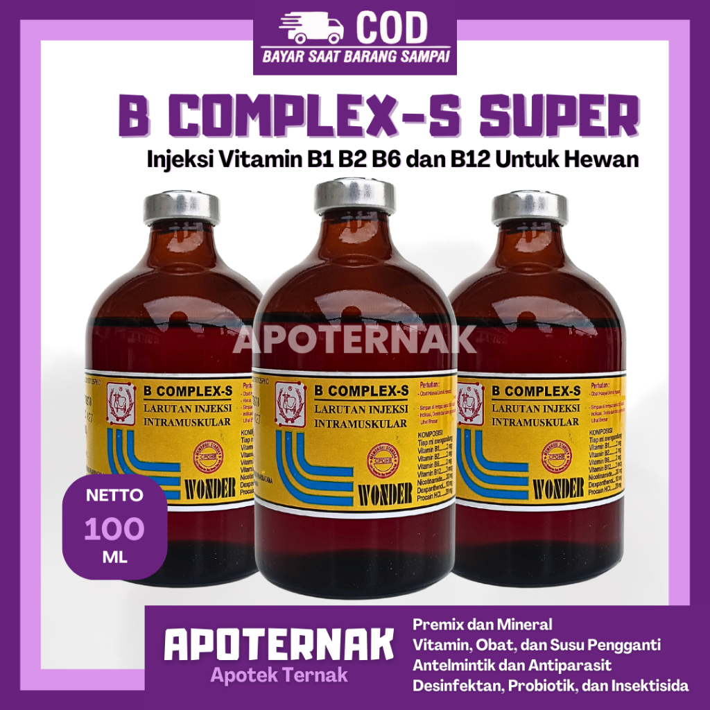 B COMPLEX-S 100 ml | Vitamin B Animal Injection Complex | Vitamin B ...
