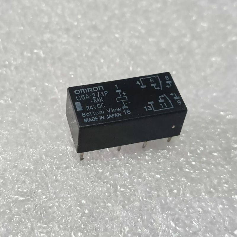 Relay OMRON G6A-274P-40 24VDC DPDT Relay Omron 24V 6A Pulled | Shopee ...